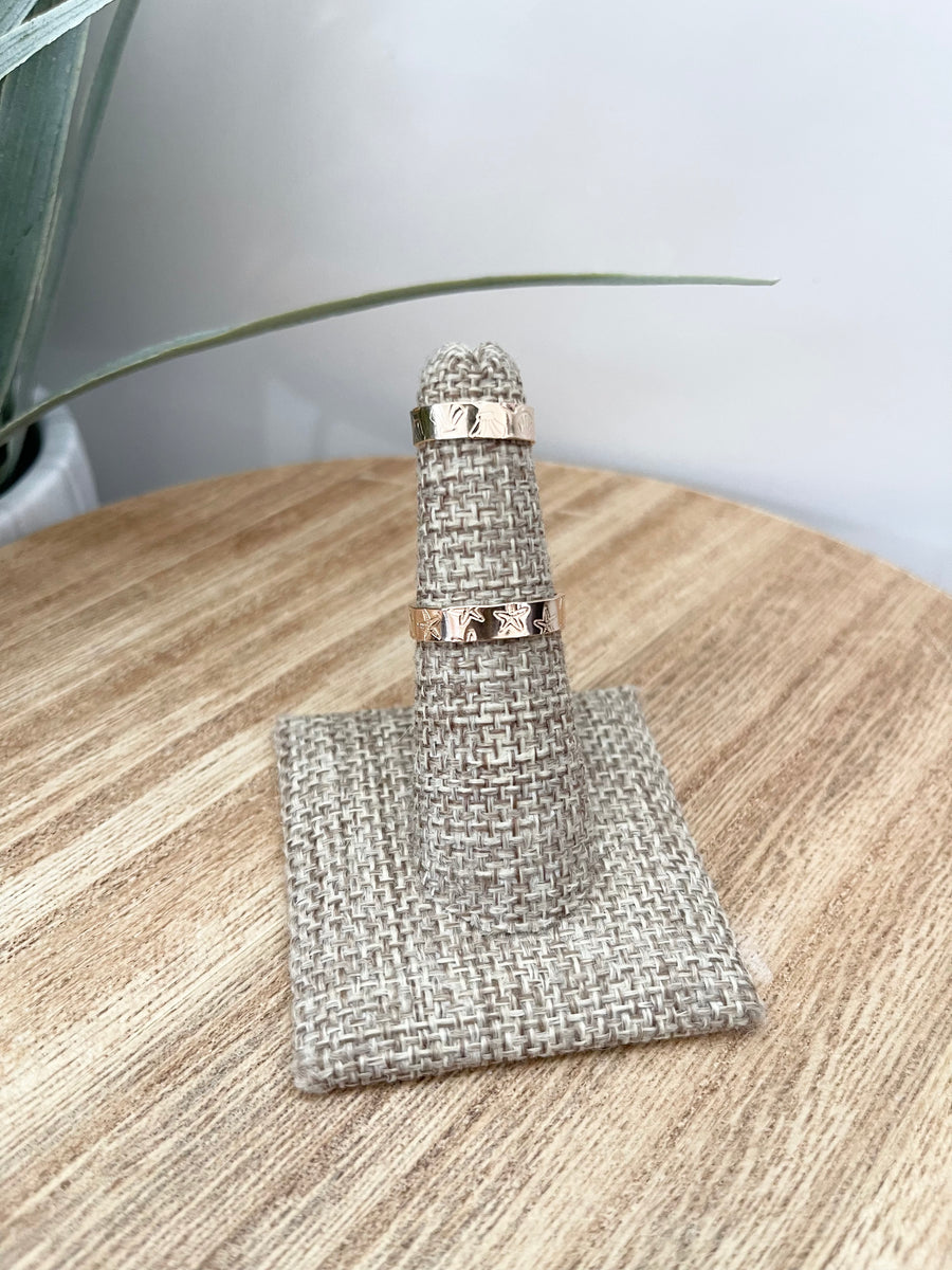 Stamped Starfish Ring – KIKINEKRAFTS